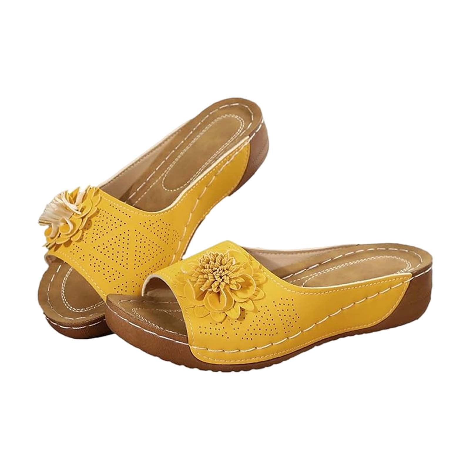 VoxSoles Women’s Orthopedic Style Wedge Sandals with Arch Support Anti ...