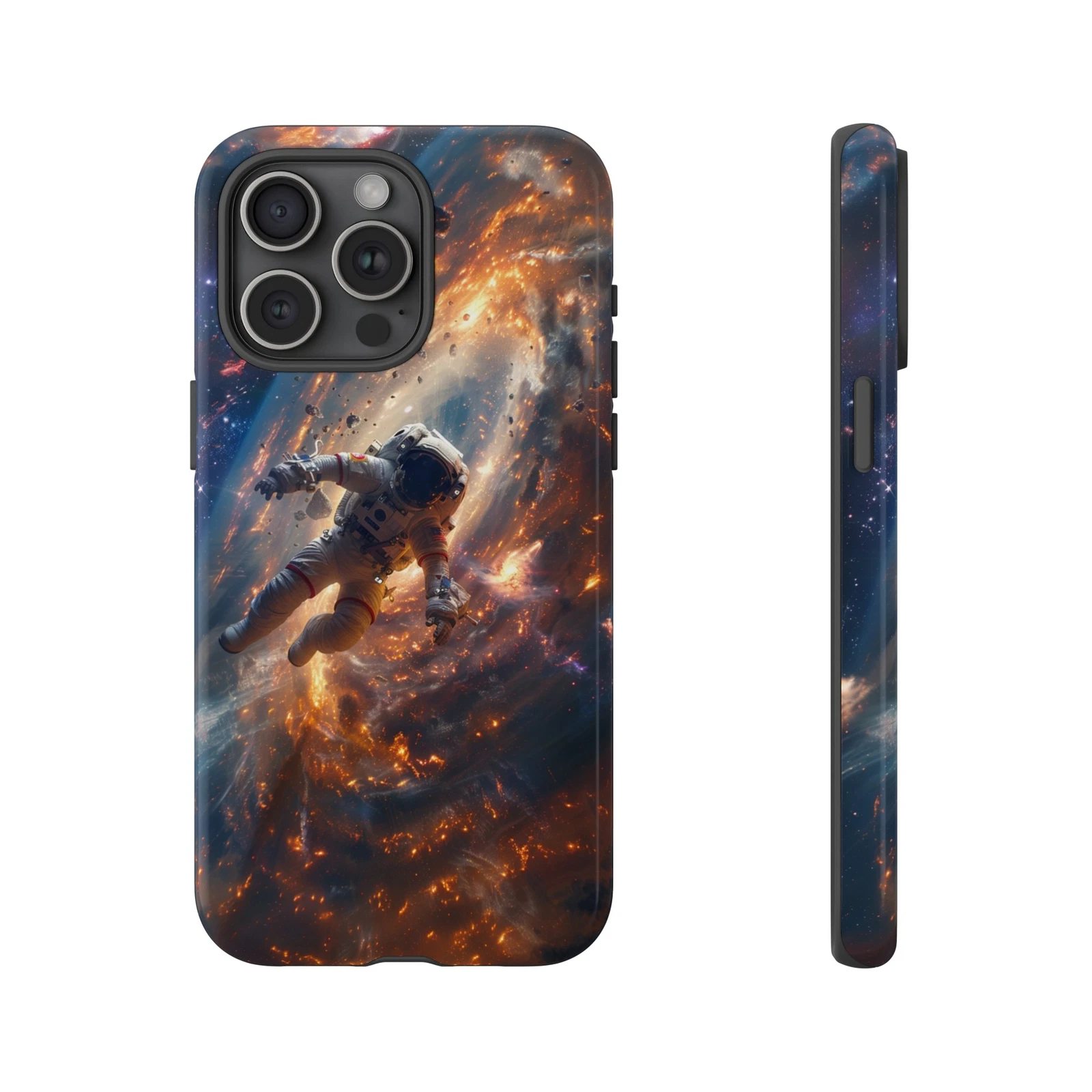 Voyager Astronaut Black Hole Space Phone Case for iPhone 11 to 17 ...