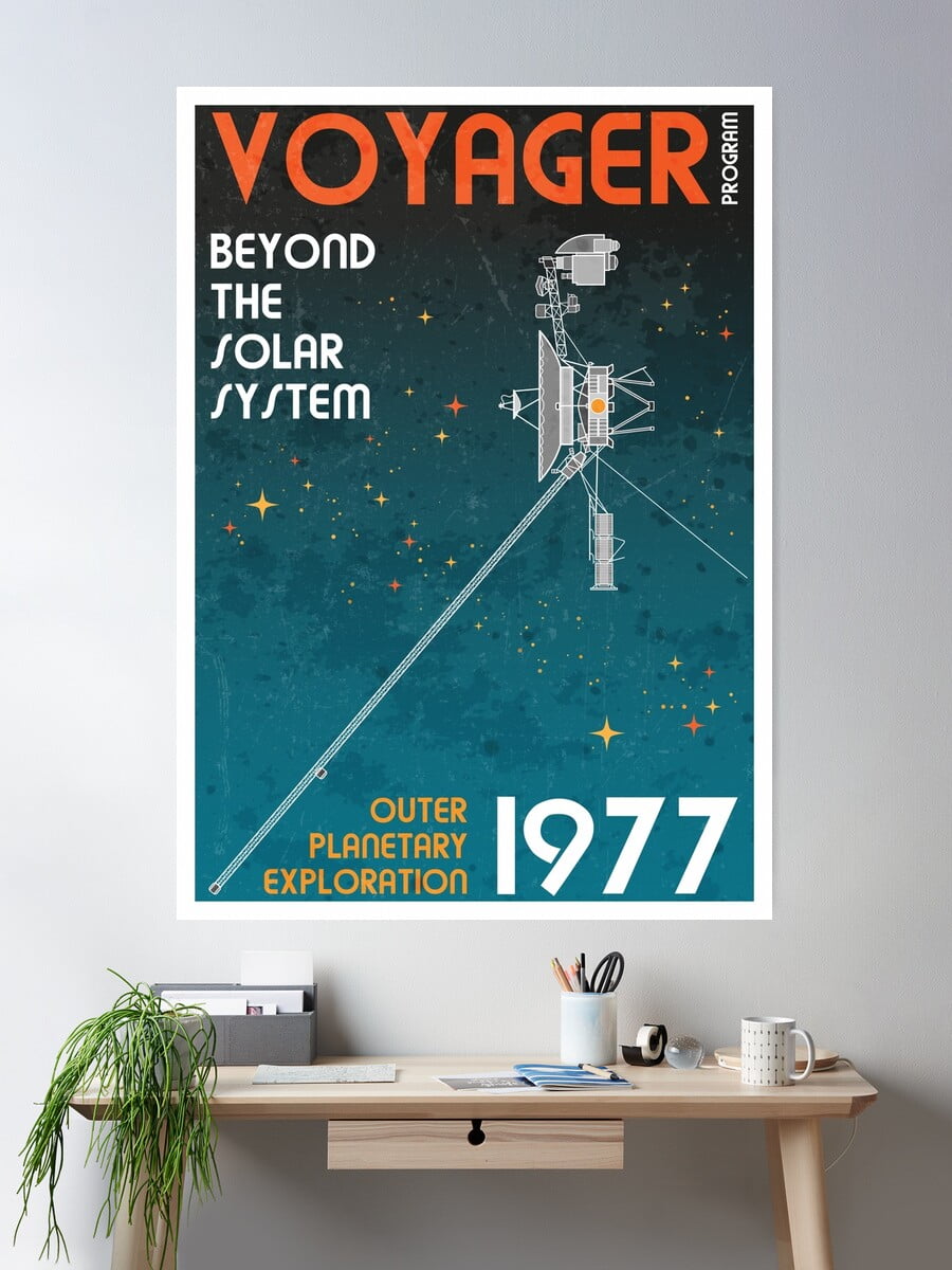 Voyager: Beyond The Solar System 1977 Poster Wall Art, Modern Wall Decor For Living Room Bedroom ...