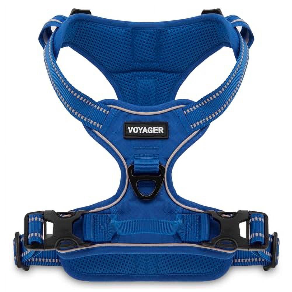 Voyager Dog Harness Dual Leash Attachment No-Pull Control Adjustable ...