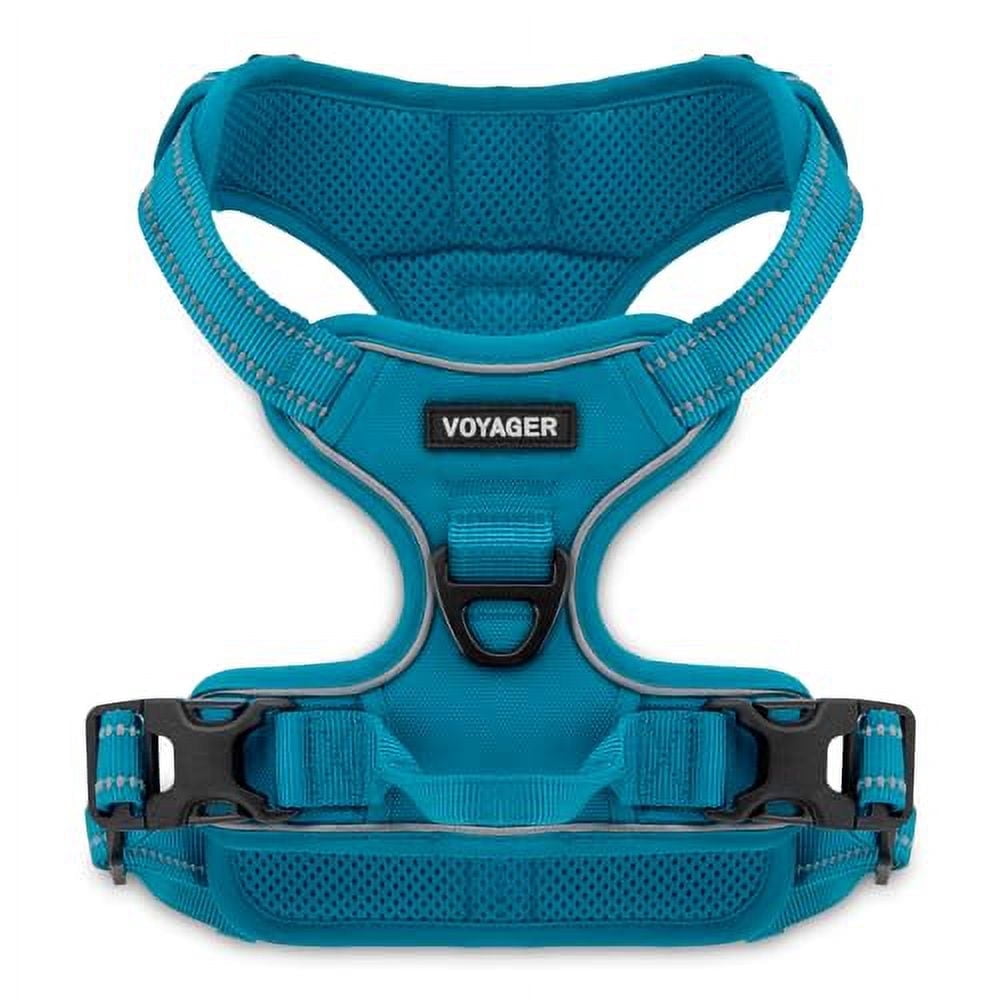 Voyager Dog Harness Dual Leash Attachment No-Pull Control Adjustable ...