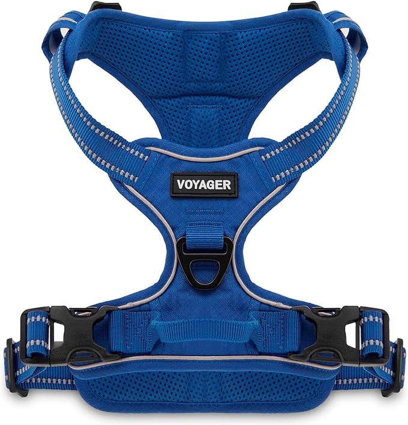 Voyager Dog Harness Dual Leash Attachment No-Pull Control Adjustable ...