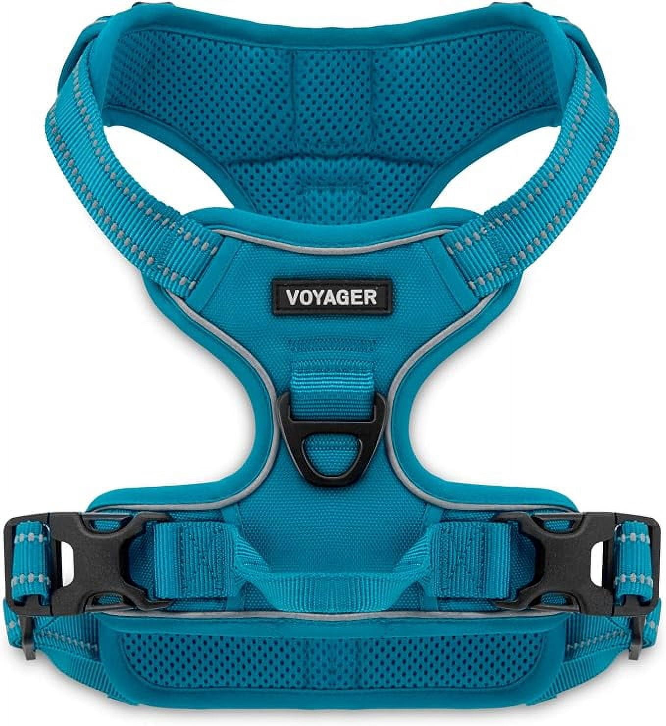 Voyager Dog Harness Dual Leash Attachment No-Pull Control Adjustable ...