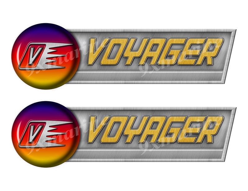 Voyager Retro Sticker set - 10"x3". Remastered Name Plate - Walmart.com