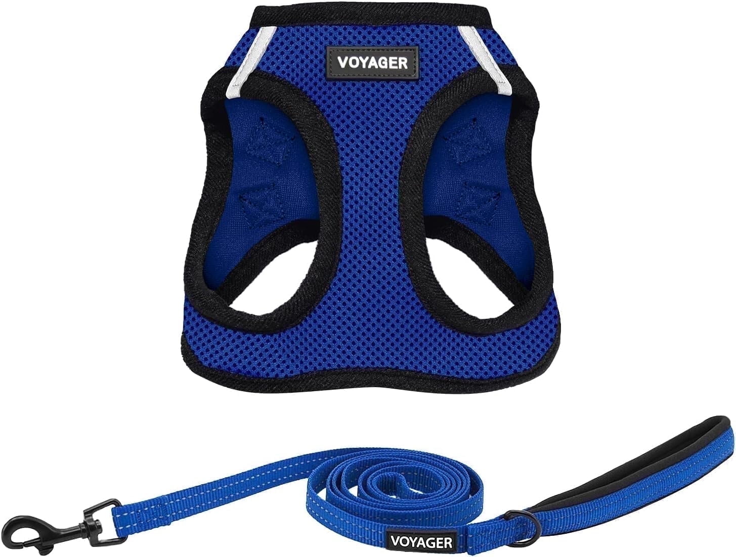 Voyager Step-In Air All Weather Mesh Harness and Reflective Dog 5 ft ...