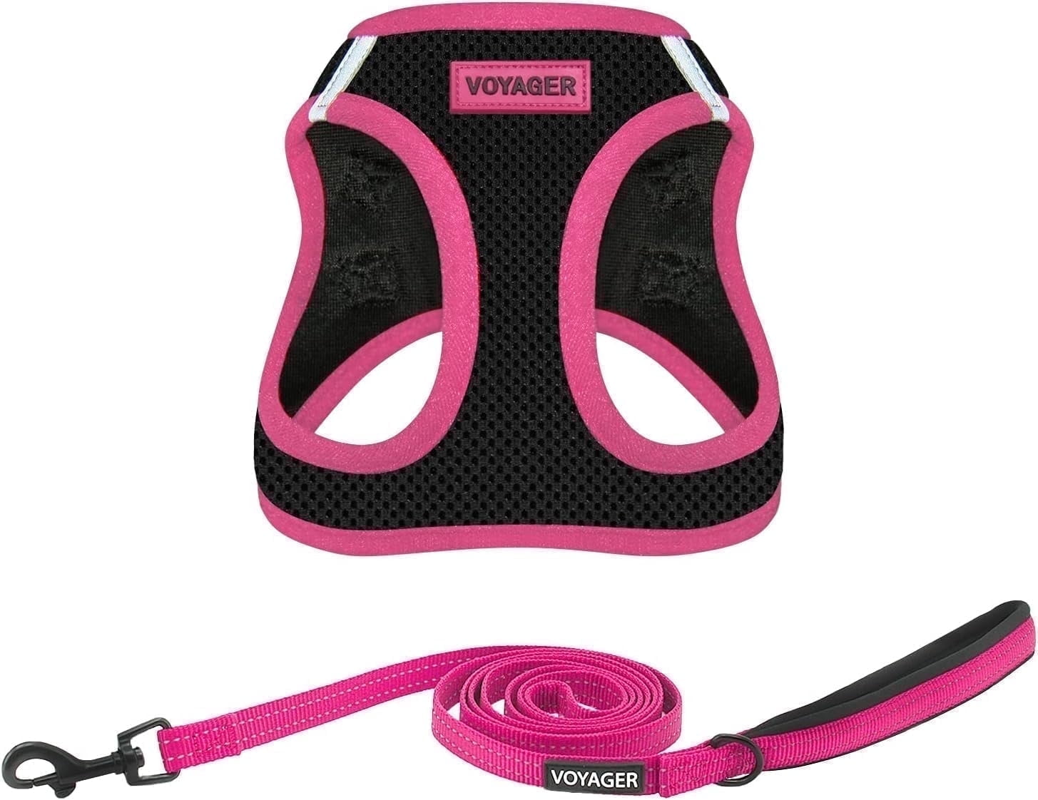 Voyager Step-in Air All Weather Mesh Harness and Reflective Dog 5 ft ...