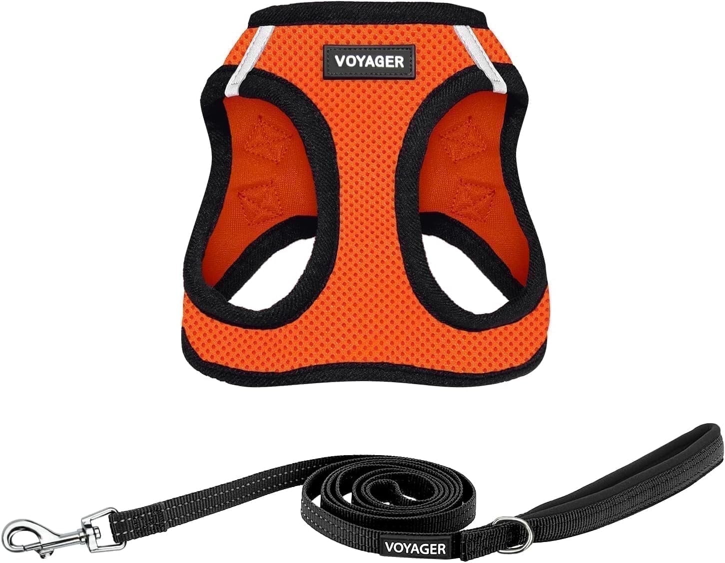 Voyager Step-in Air All Weather Mesh Harness and Reflective Dog 5 ft ...