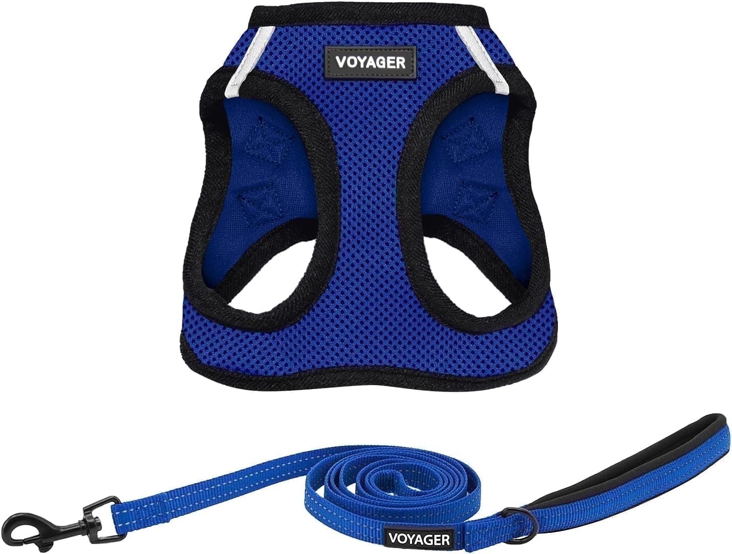 Voyager Step-in Air All Weather Mesh Harness and Reflective Dog 5 ft ...