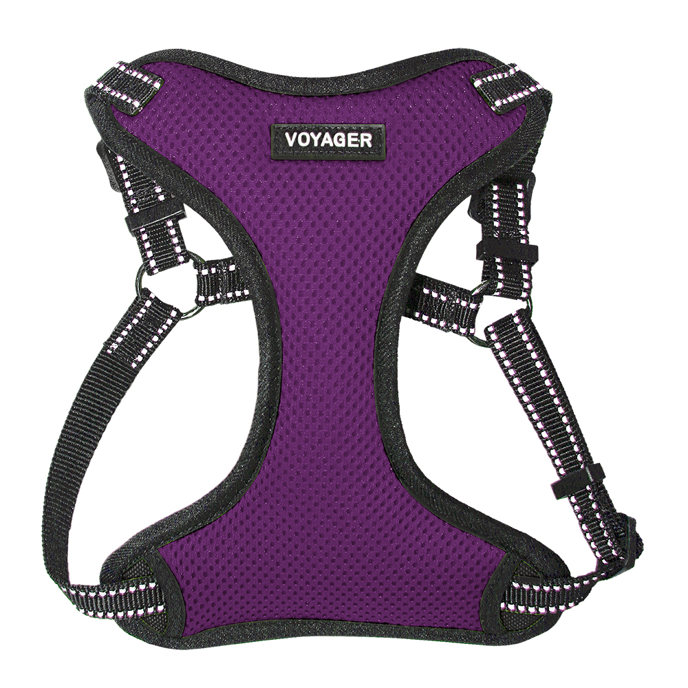 Voyager Step-in Mesh Fully Adjustable Harness, Purple, S (10" to 15 ...