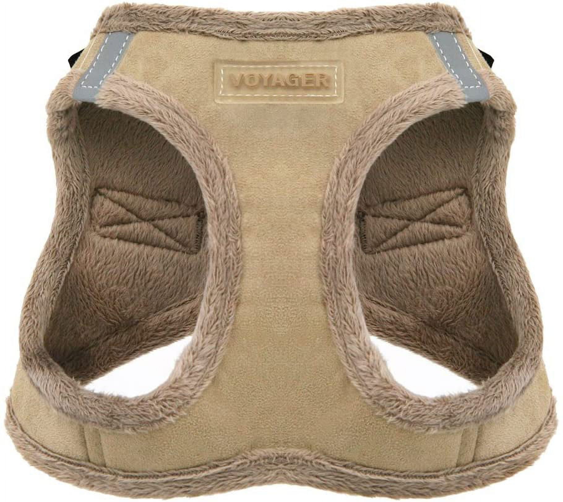 Voyager Step-in Plush Dog Harness by Best Pet Supplies - Latte Suede ...