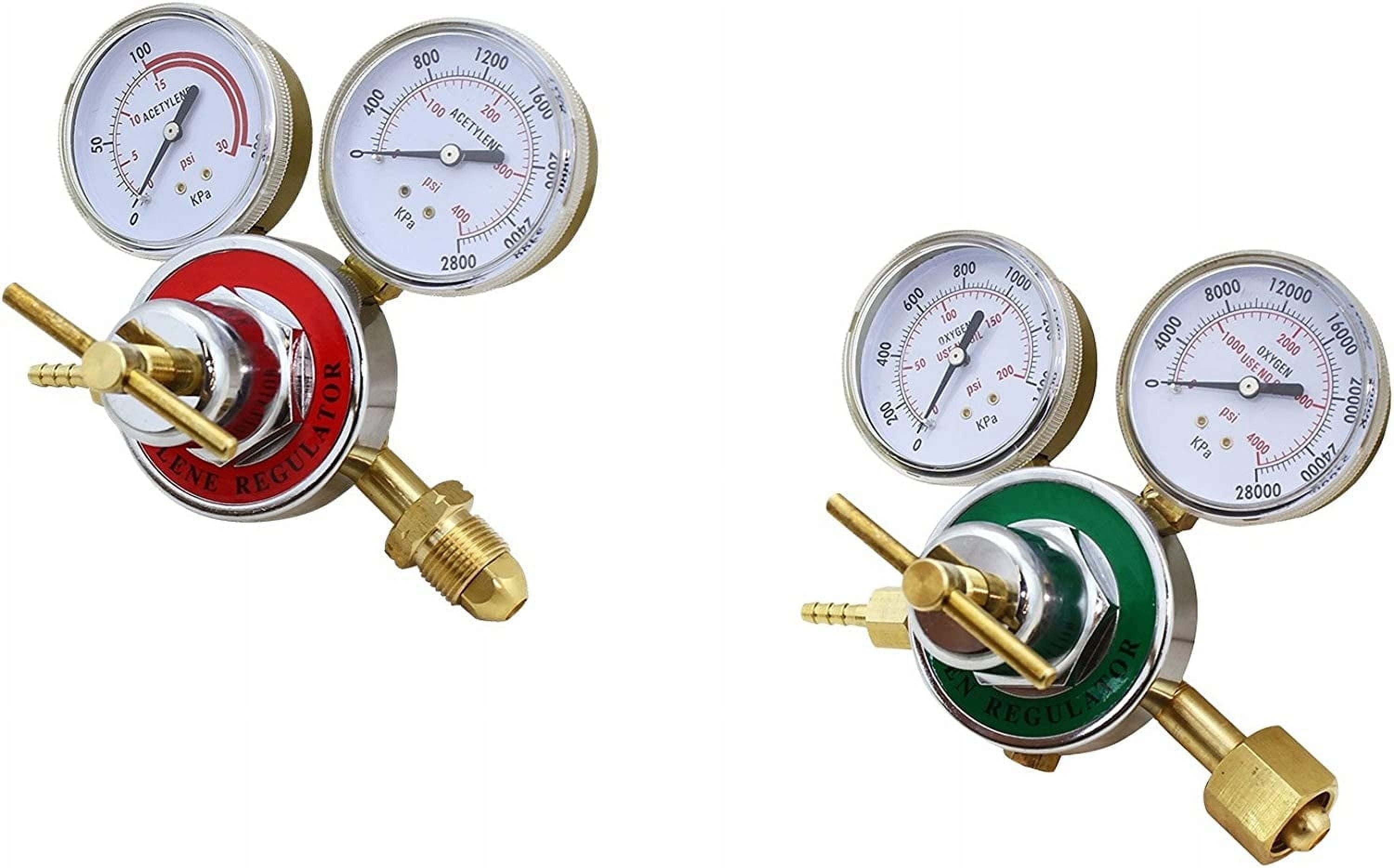 Voyager Tools 2 Piece Set Oxygen & Acetylene Regulator Harris Type ...