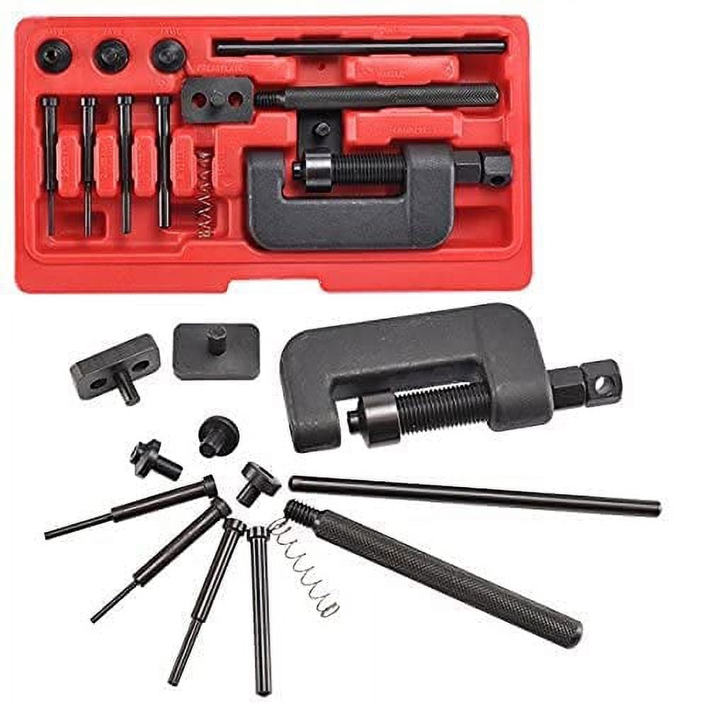 Voyager Tools Chain Breaker and Riveting Motorcycle Tool Kit - Walmart ...