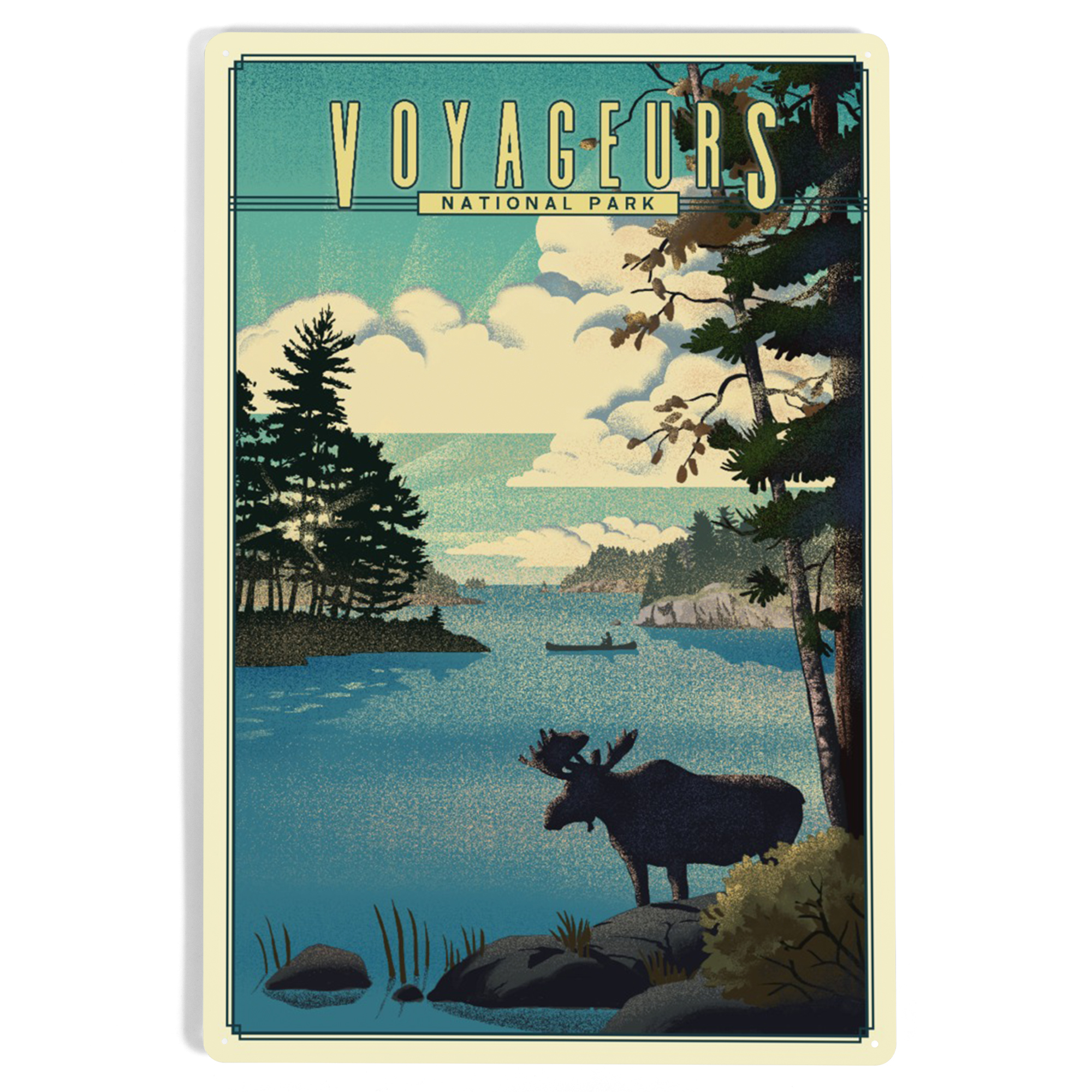 Voyageurs National Park, Minnesota, Lithograph National Park Series ...