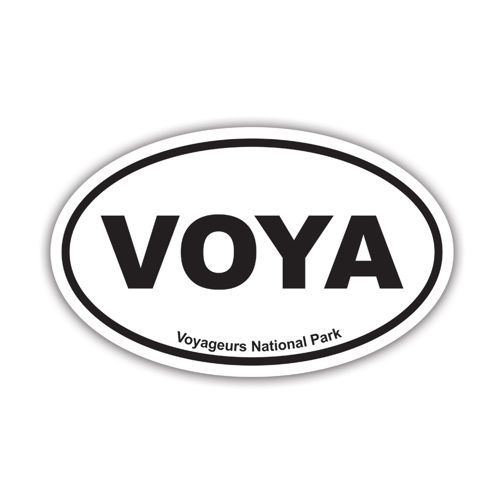 Voyageurs National Park VOYA Oval Sticker Decal - Self Adhesive Vinyl ...