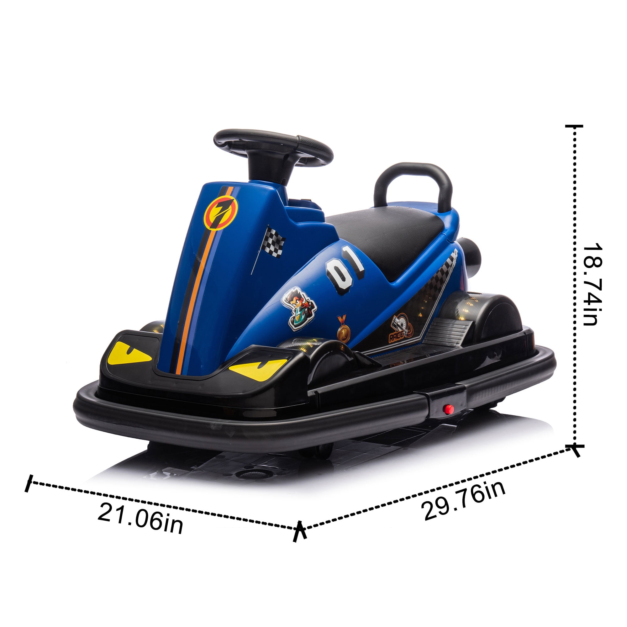 Voyago 12V Kids Ride-On Bumper Car, Dual Motors, 360° Rotation ...