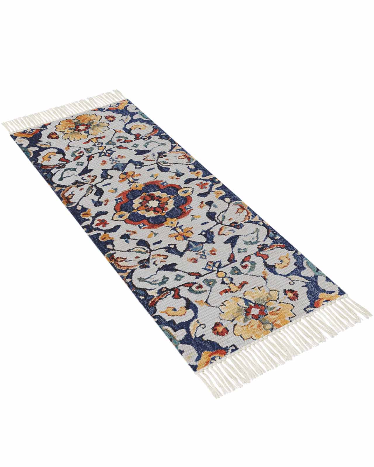Vpkiifhi Boho Blue Yellow Kitchen Runner 2 x 4 Ft, Lightweight Entryway ...