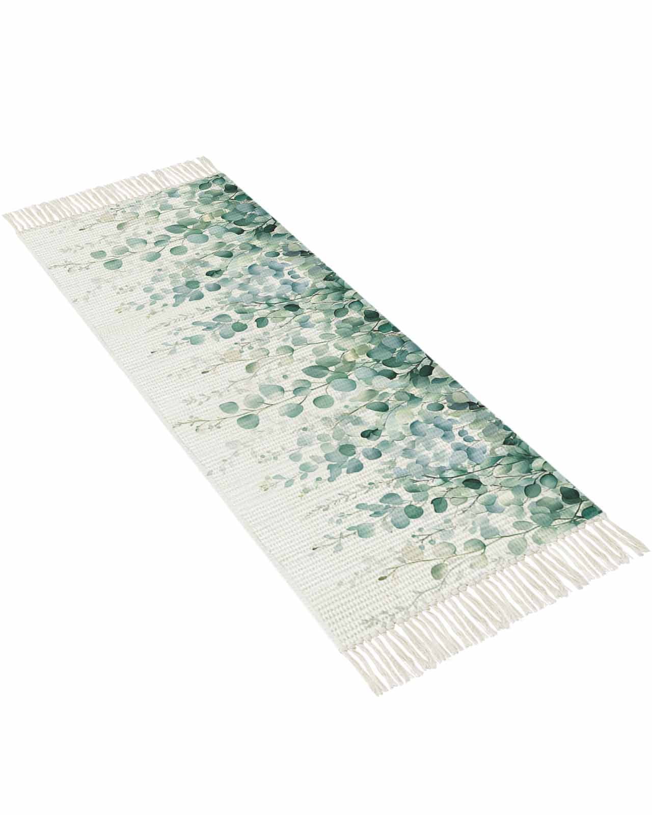 Vpkiifhi Eucalyptus Leaves Kitchen Runner 2 x 4 Ft, Lightweight ...