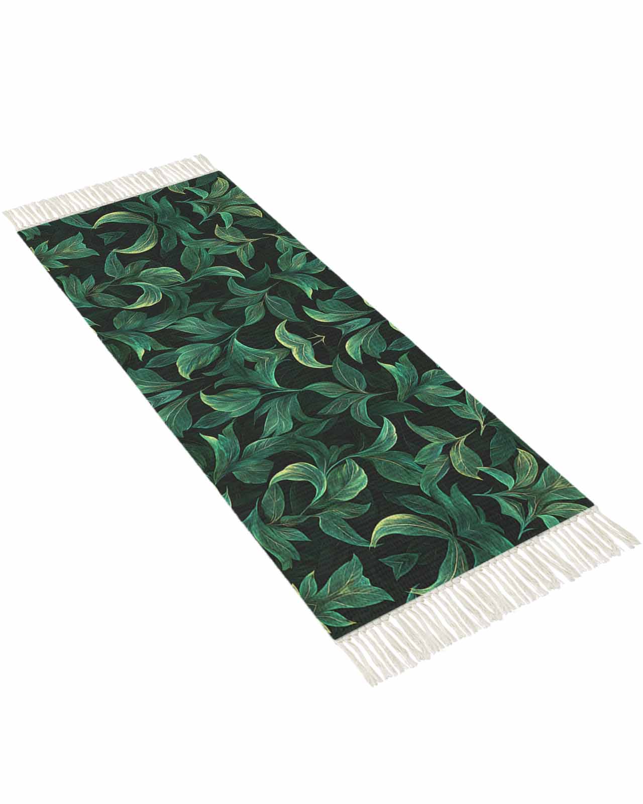 Vpkiifhi Green Leaf Kitchen Runner 2 x 4 Ft, Lightweight Entryway Rug ...