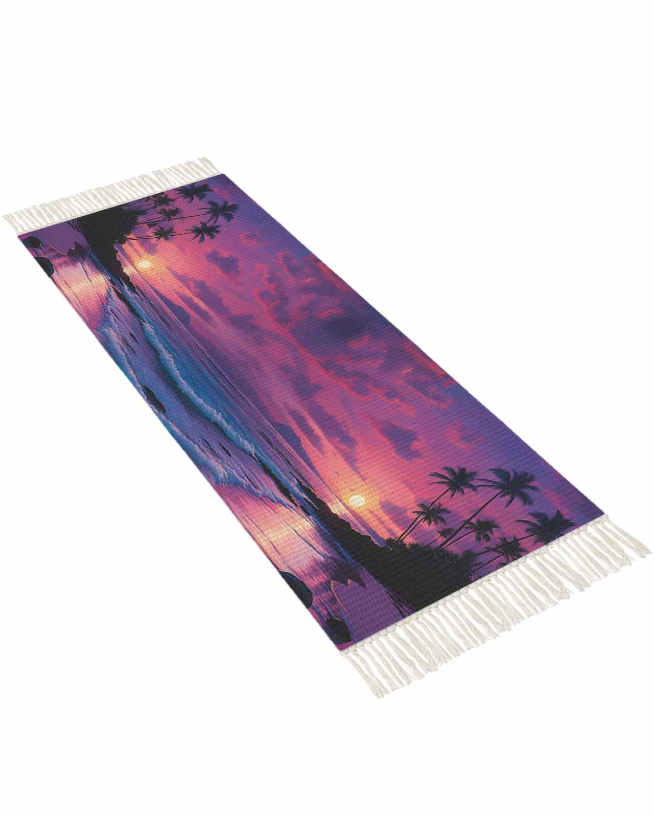 Vpkiifhi Ocean Sunset Kitchen Runner 2 x 4 Ft, Lightweight Entryway Rug ...