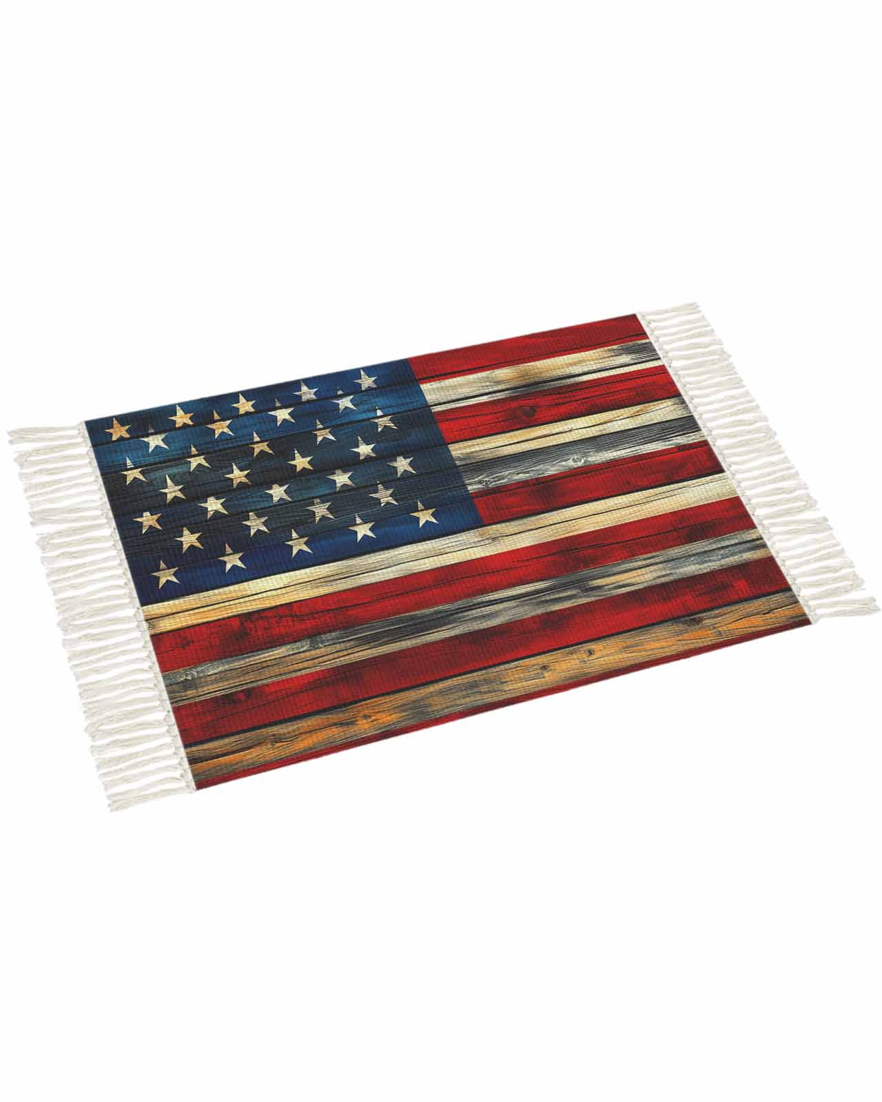 Vpkiifhi Retro American Flag Area Rug for Bedroom 3 x 5 Ft, Large ...