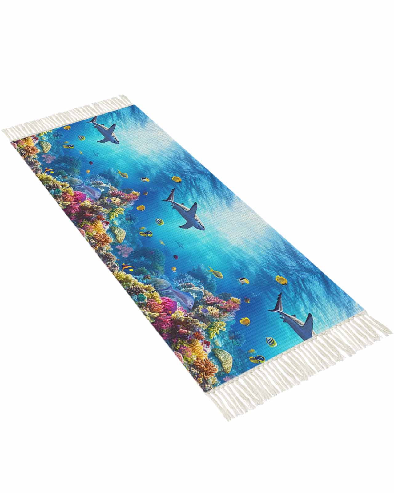 Vpkiifhi Shark Kitchen Runner 2 x 4 Ft, Lightweight Entryway Rug for ...