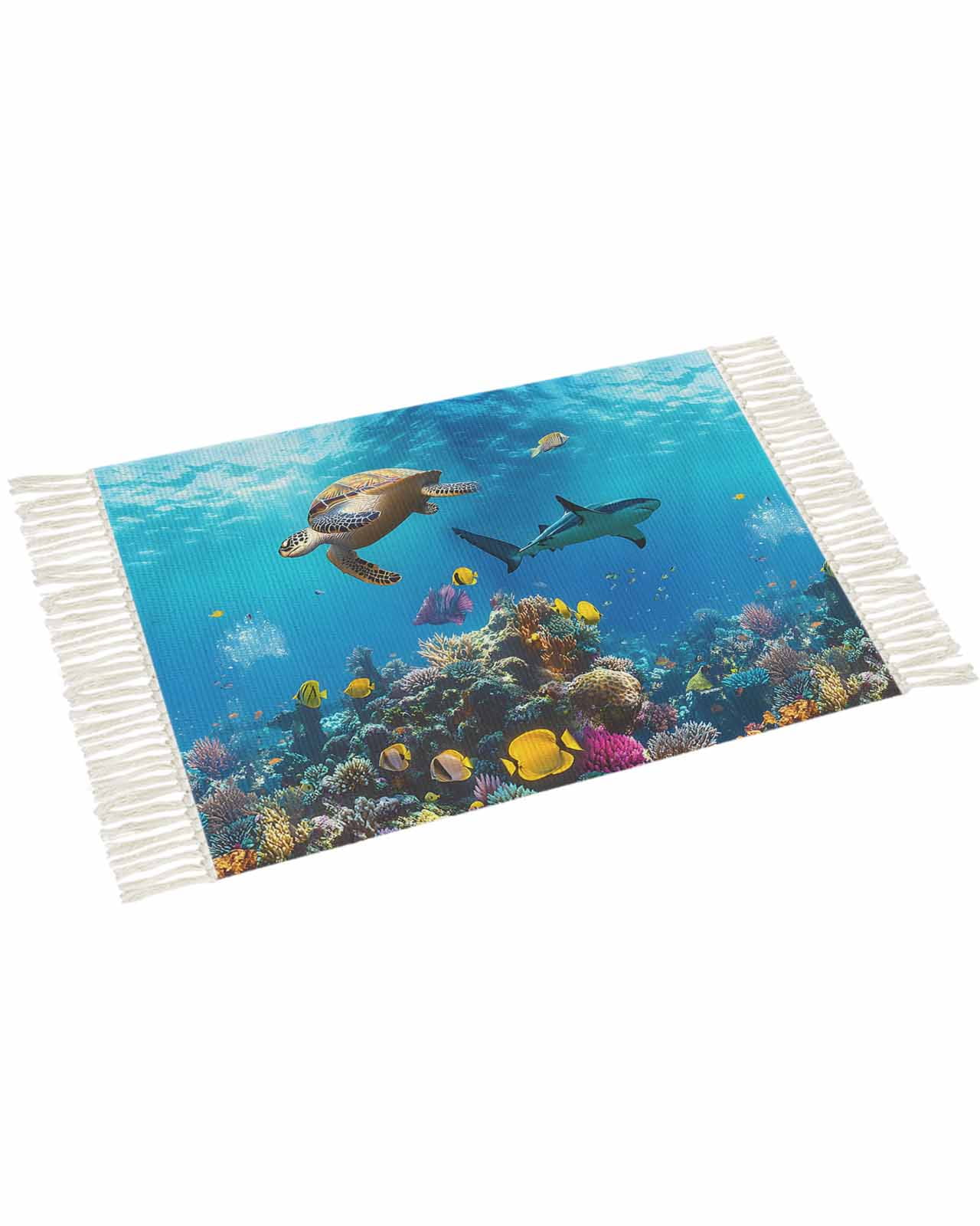 Vpkiifhi Turtle Large Area Rug for Living Room 4 x 6 Ft, Low Pile Floor ...