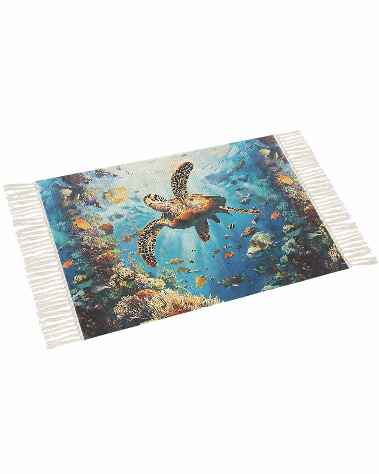 Vpkiifhi Turtle Large Area Rug for Living Room 4 x 6 Ft, Low Pile Floor ...