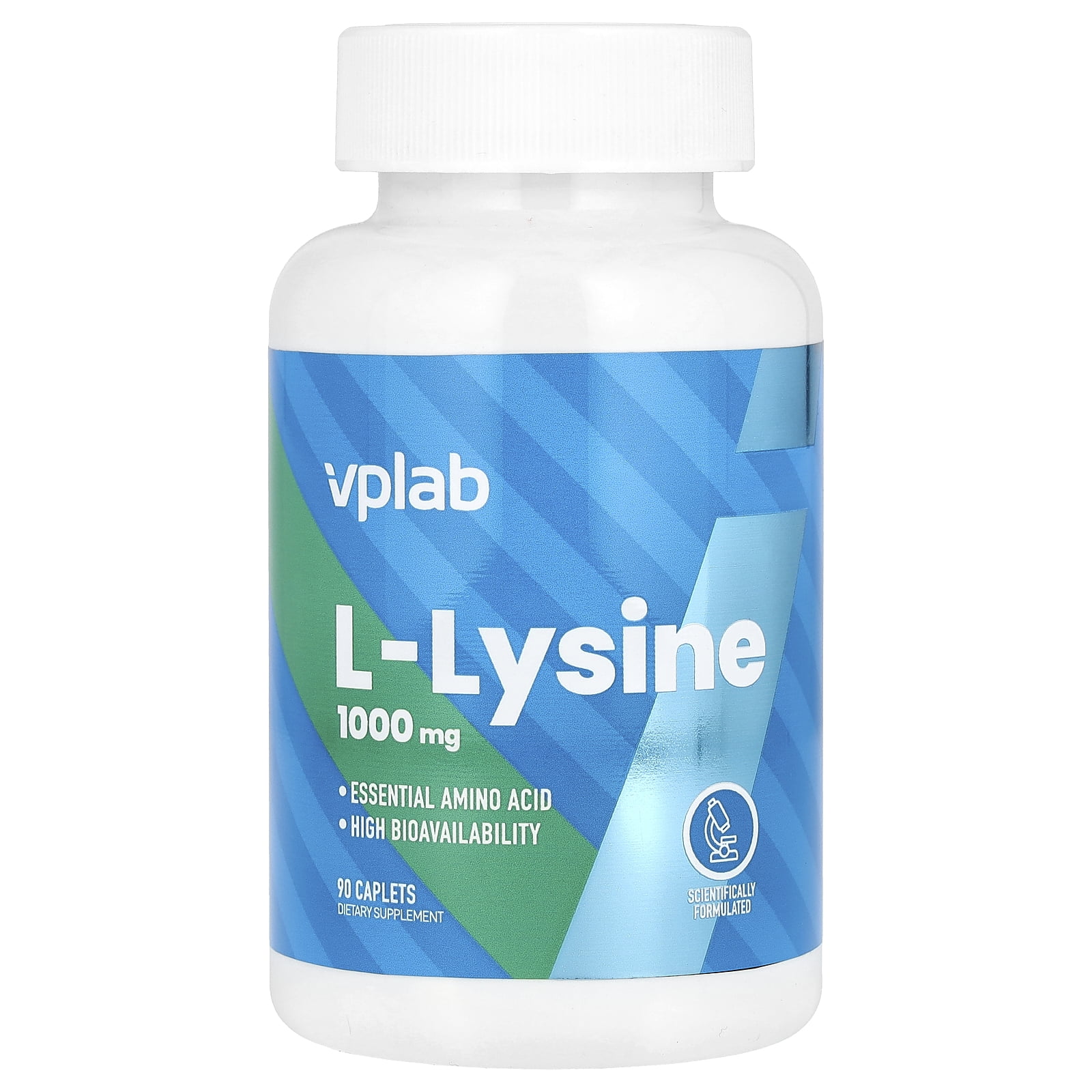 Vplab L-Lysine, 1,000 mg, 90 Caplets - Walmart.com