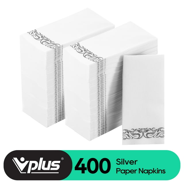 Vplus 400 Pack Disposable Decorative Paper Napkins, Guest Towels for ...