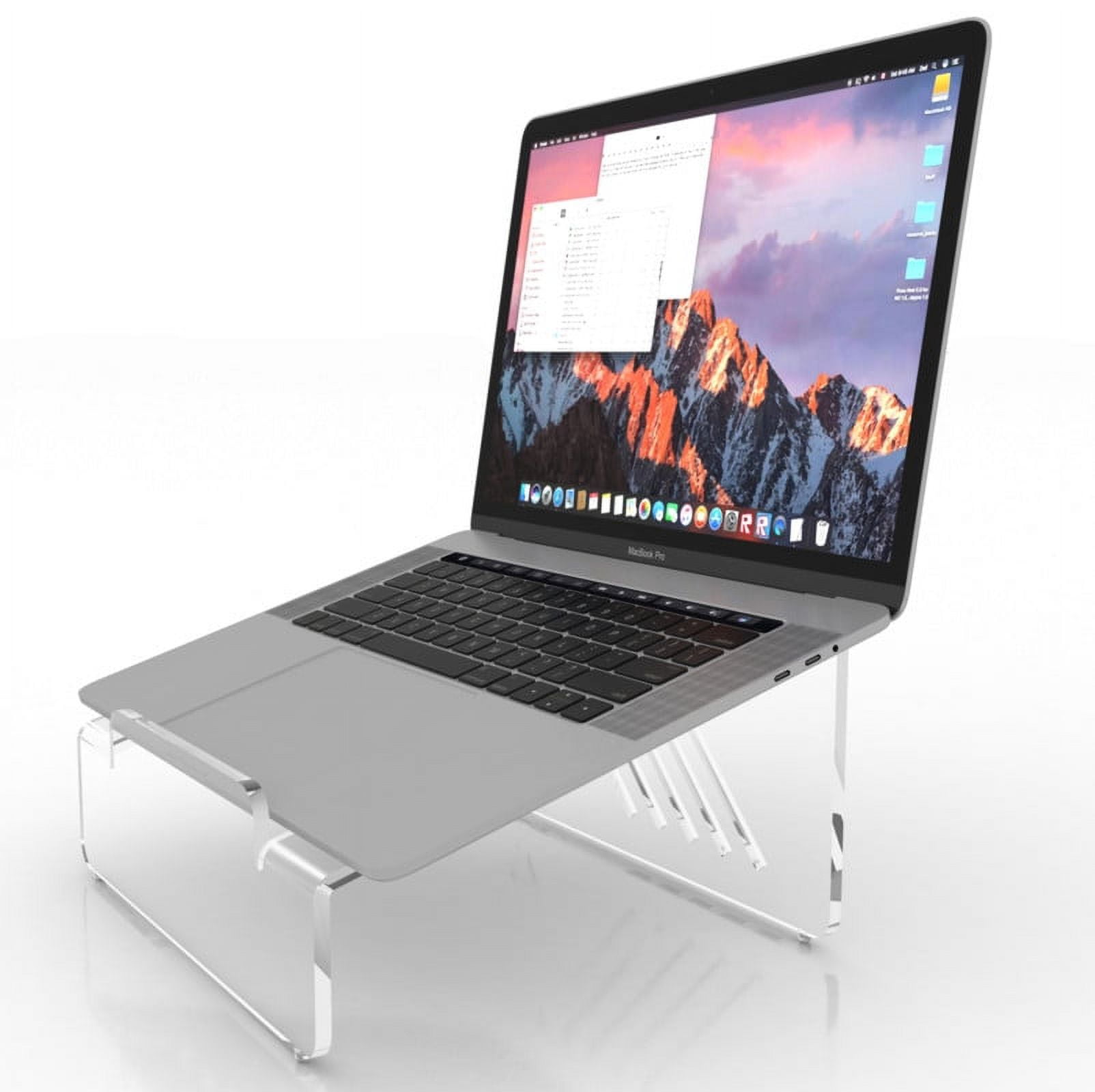 Vray Designs LLC 6MM Thick Clear Acrylic Laptop Stand, Portable ...