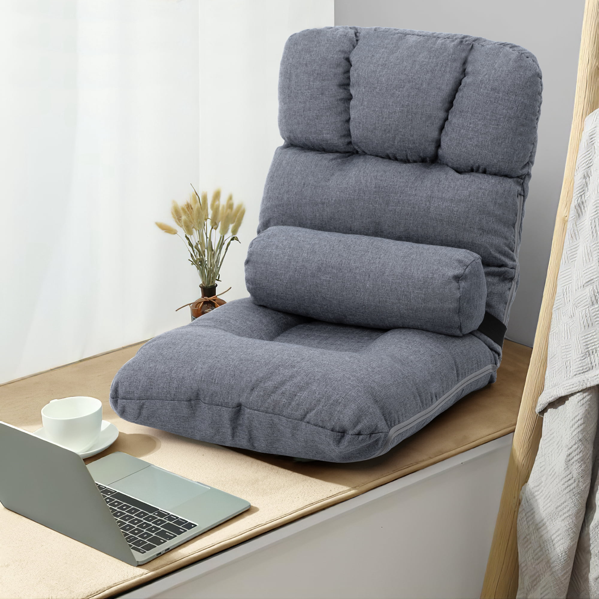 VredHom Blue Gaming Chair Adjustable Padded Floor Folding - Walmart.com