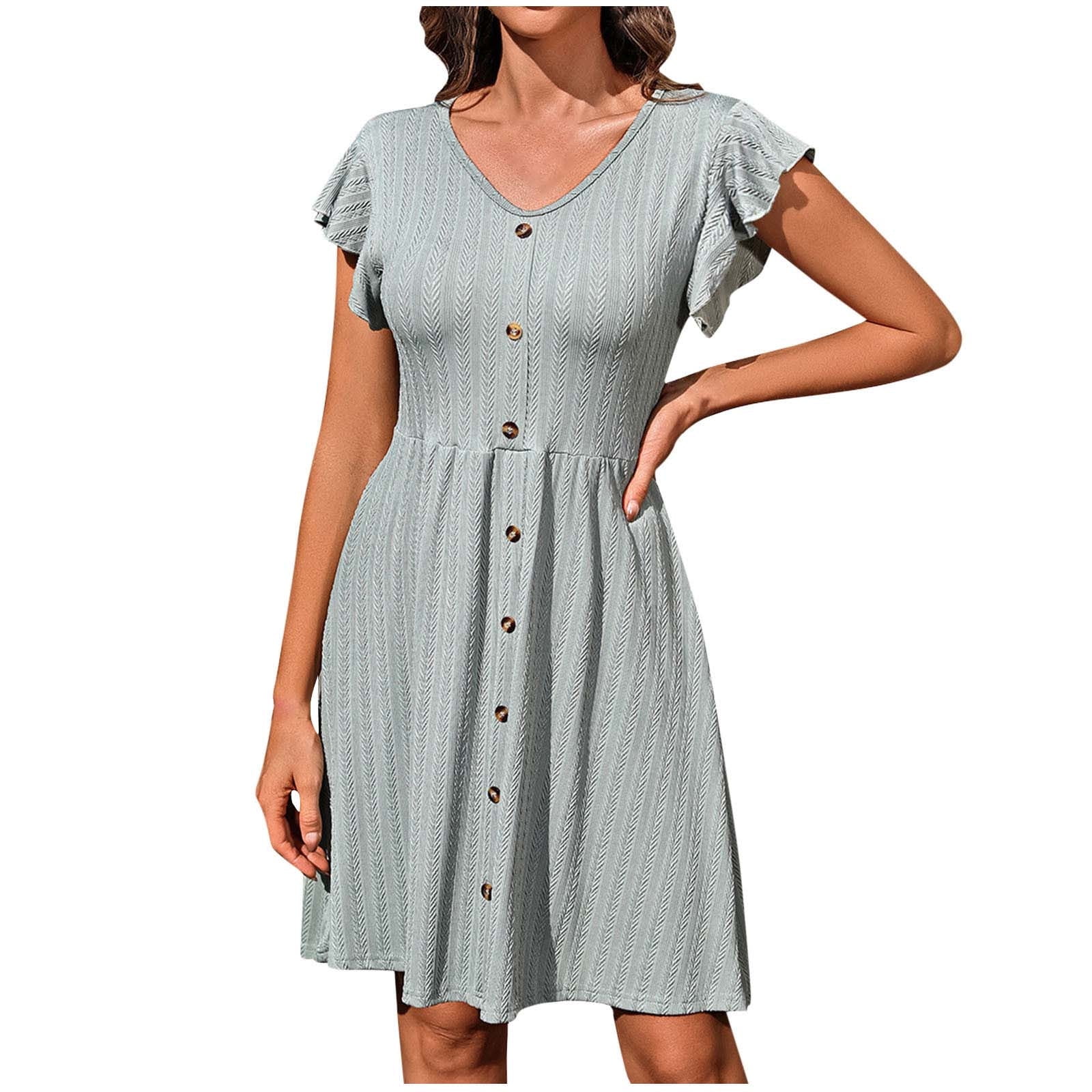 Vrhaik Dresses For Big Busted Women Dress For Women Casual Pink Dress