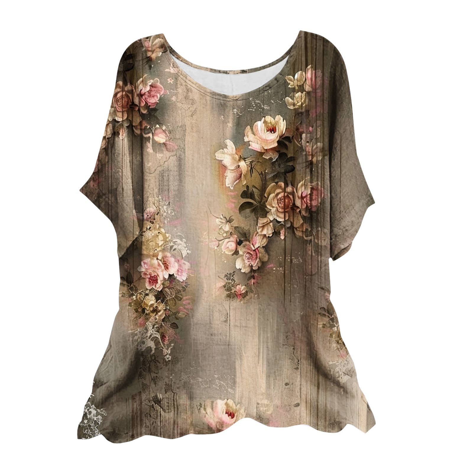 Vrhaik Plus Womens Summer Tops 2024 Womens Blouses Casual Summer ...