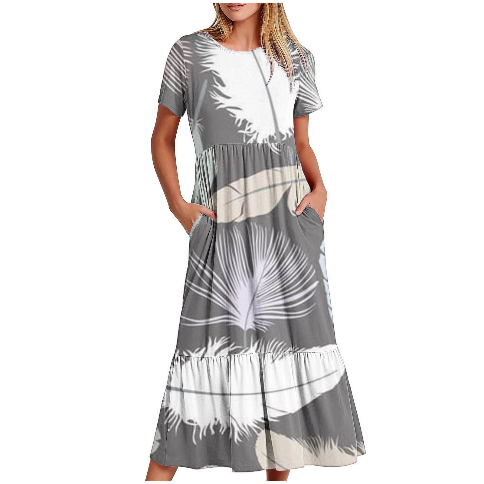 Vrhaik Spring Dress With Sleeves Bridal Shower Guest Dress Sequin