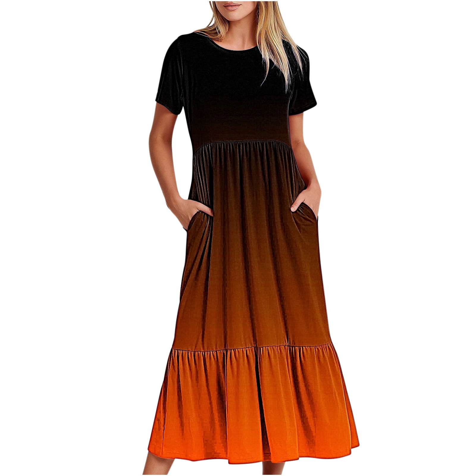 Vrhaik Spring Wedding Guest Dresses for Women Flowy Mini Dress Summer ...