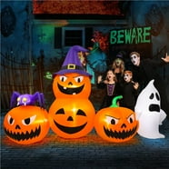 ANIMAT3D Inflatable Jabberin' Jack Projection Halloween Pumpkin with ...