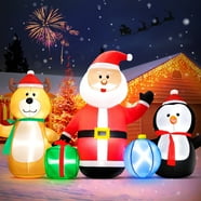 Outdoor Light-Up 5ft Frosty The Snowman Decoration with 'Let It Snow ...