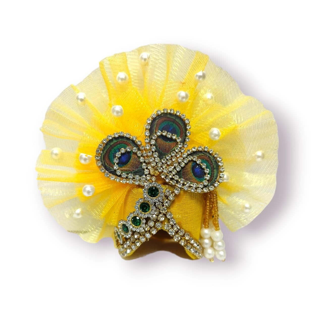 Vrindavanstorein Laddu Gopal PagdiMukut Beautiful Mor Patch Design ...