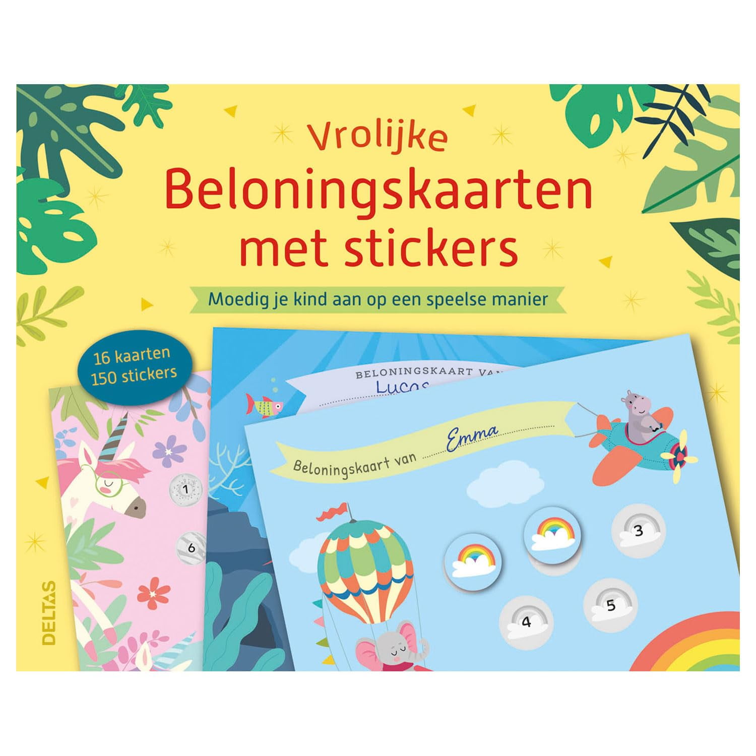 ZNU Vrolijke beloningskaarten met stickers: Moedig je kind aan op een ...