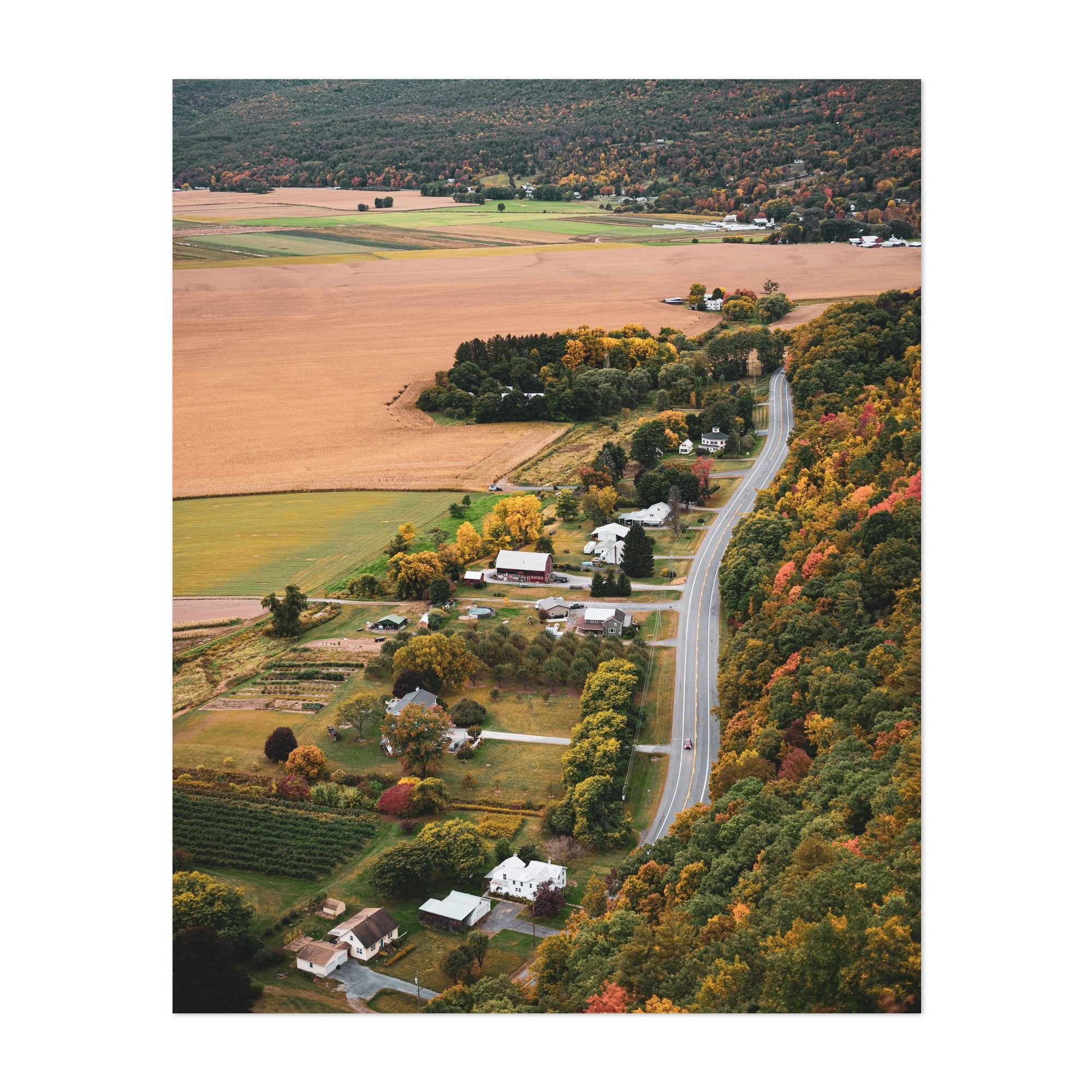 Vroman's Nose View - New York Photography Rural Autumn Farmhouse ...