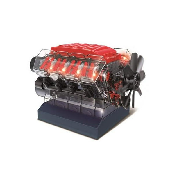 Vroom STEM V8 Model Combustion Engine Set - Black - Walmart.com