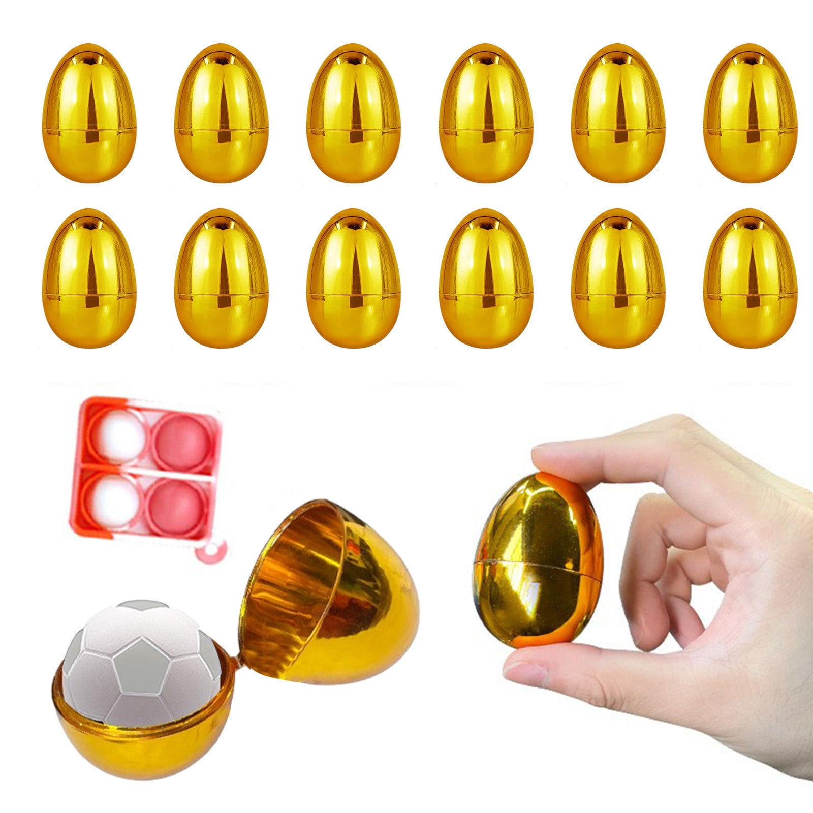 Vrorvz 10PC Fillable Plastic Easter Eggs Set for Egg Hunts,Kids ...