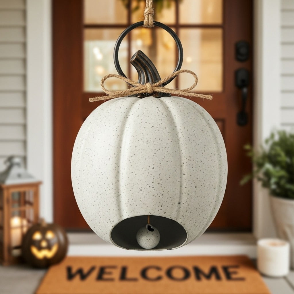 Vrorvz 2 Pack Halloween Decorations Outdoor Pumpkin Doorbell with ...