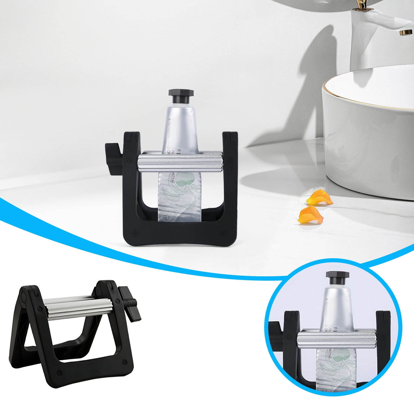 Vrorvz 2 Pack Stainless Steel Toothpaste Tube Squeezer Tool Dispenser ...