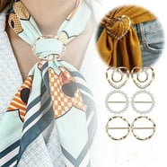 Frcolor Scarf Clip Shirt Ring Buckle Plastic Neckerchief Tee Clasp ...
