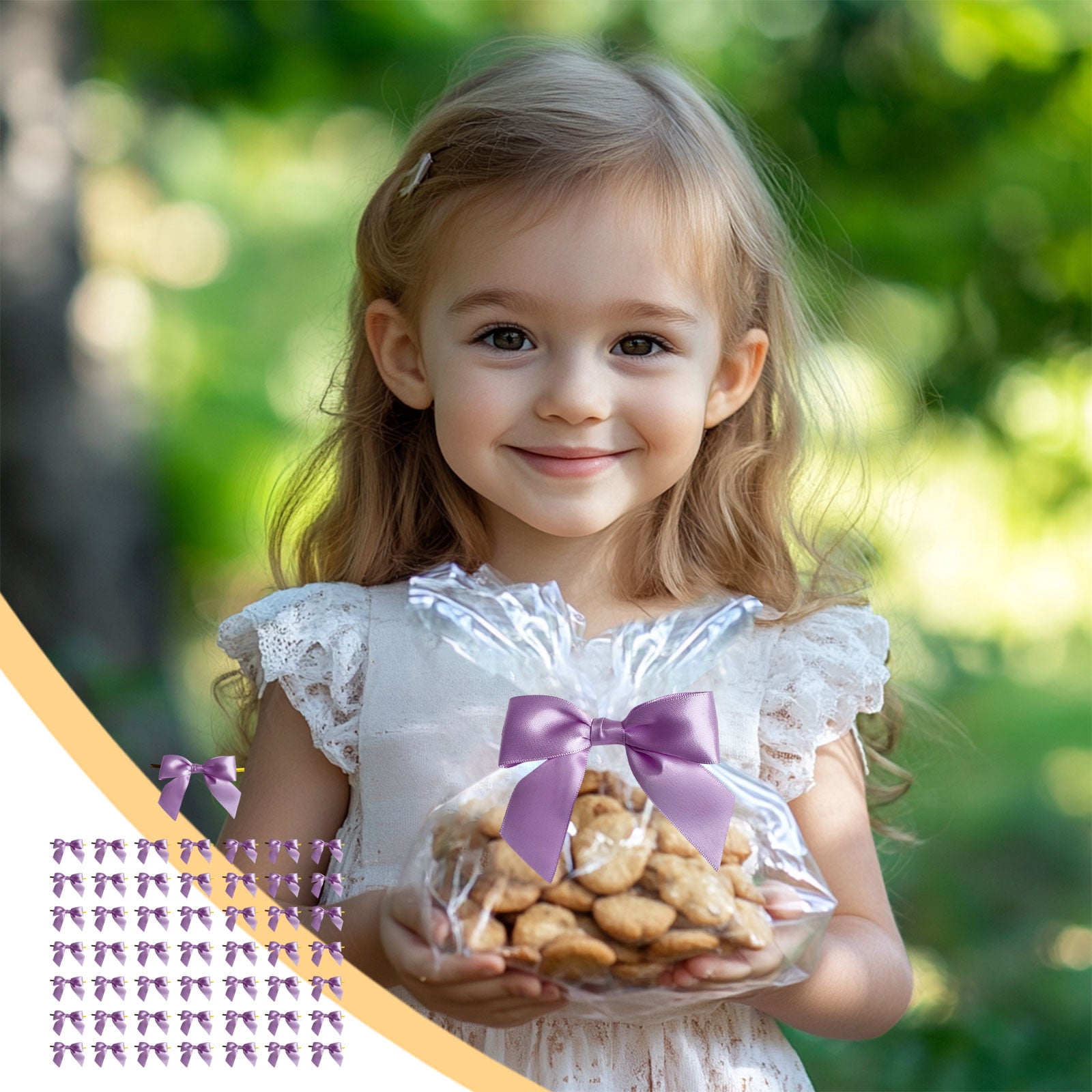 Vrorvz 50 Pack Baking Cake Packaging Sealing Bow Ribbon for Fall ...