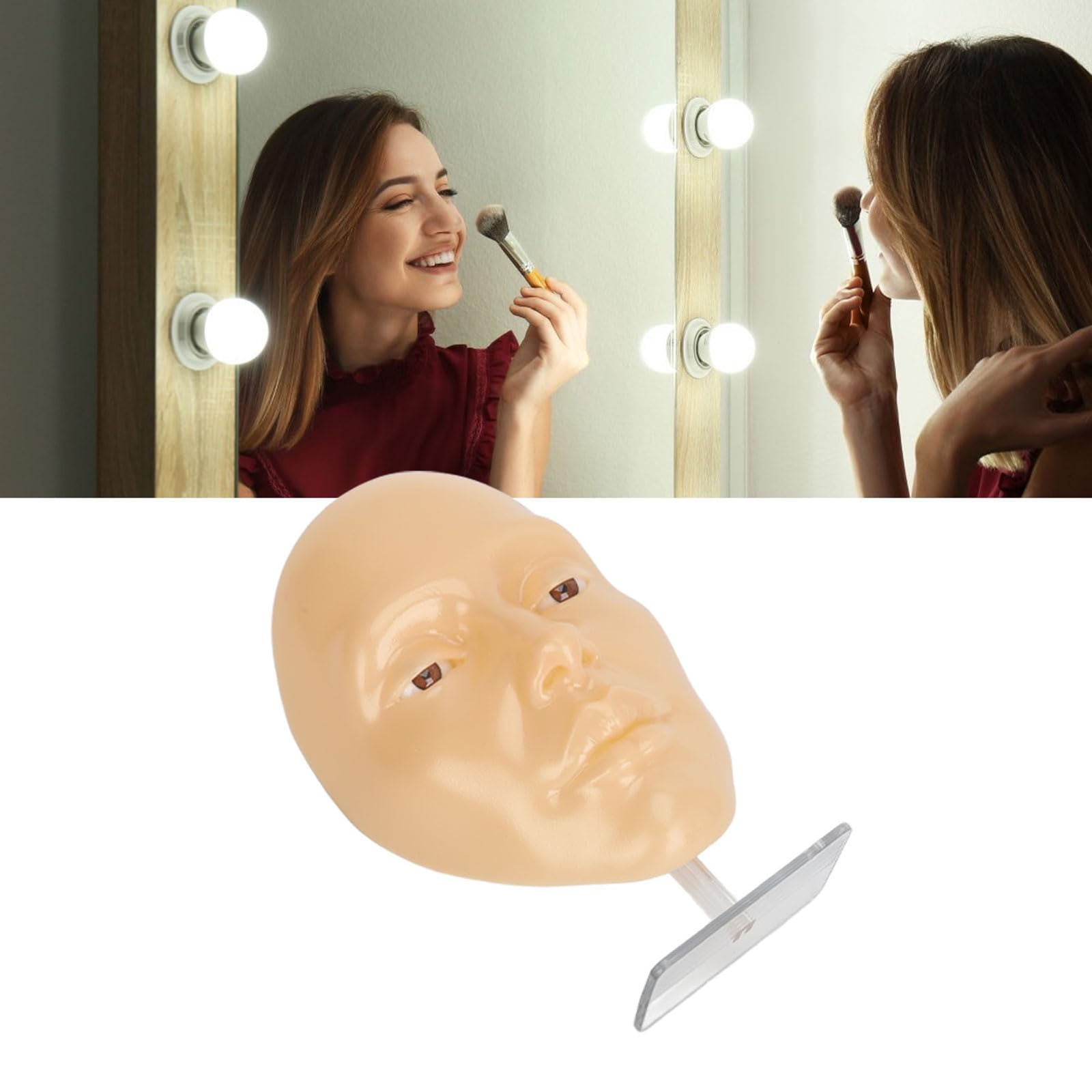 Vrorvz 5D Makeup Practice Face for Beginners Ideal for Kids and Makeup ...