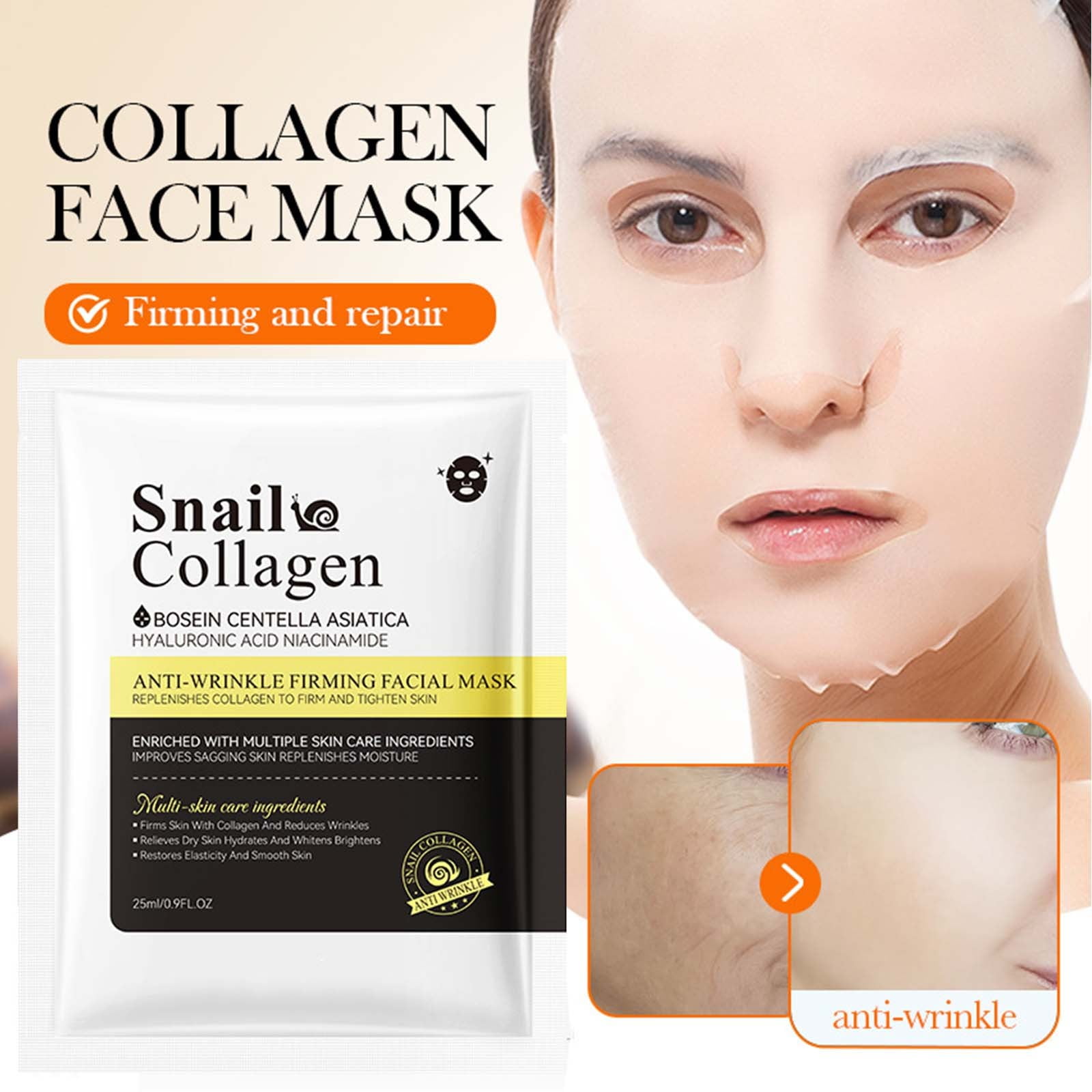 Vrorvz Advanced Snail Repair Facial Mask for Firming and Revitalizing ...