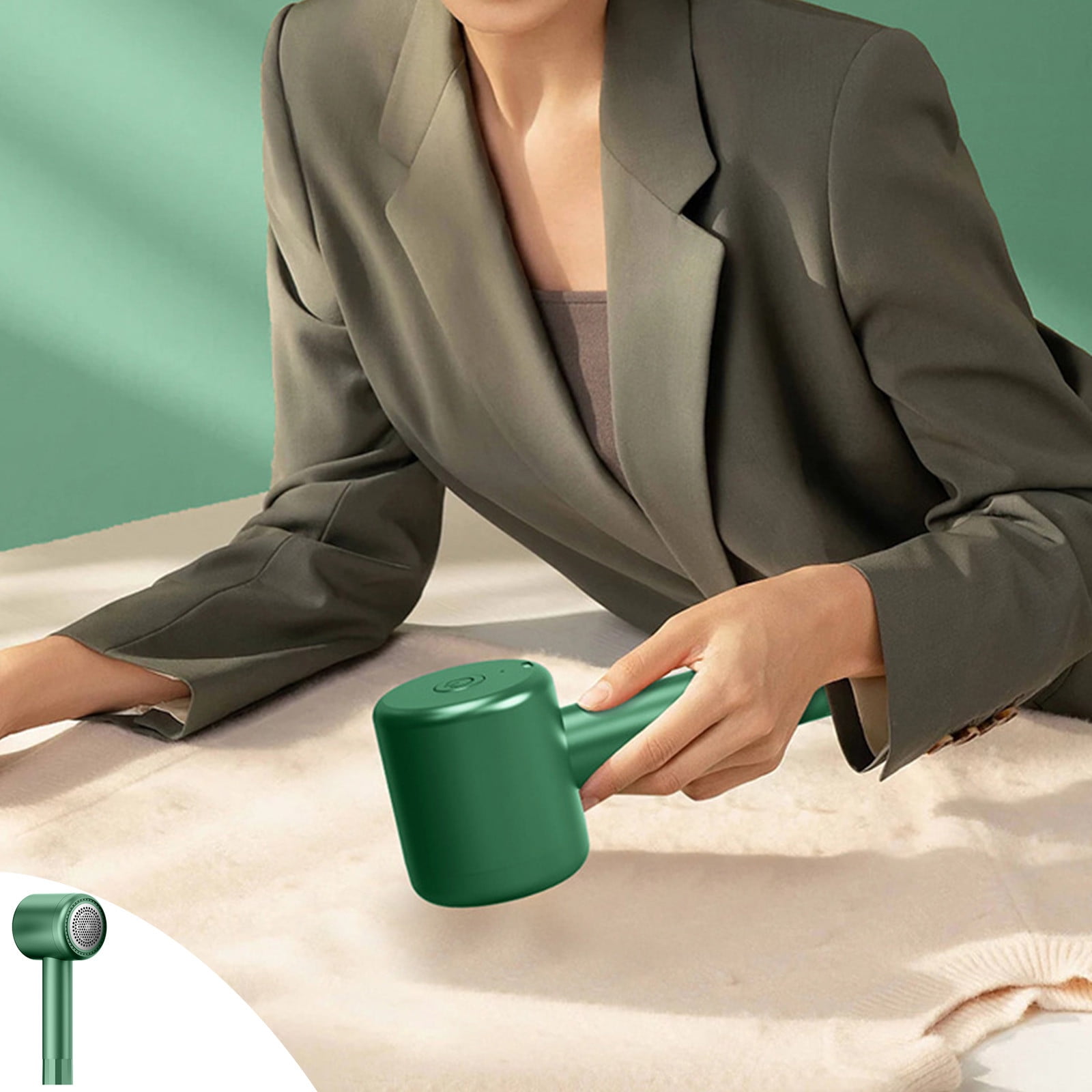 Vrorvz Battery Operated Fabric Shaver for Clothes Lint Removal Portable ...