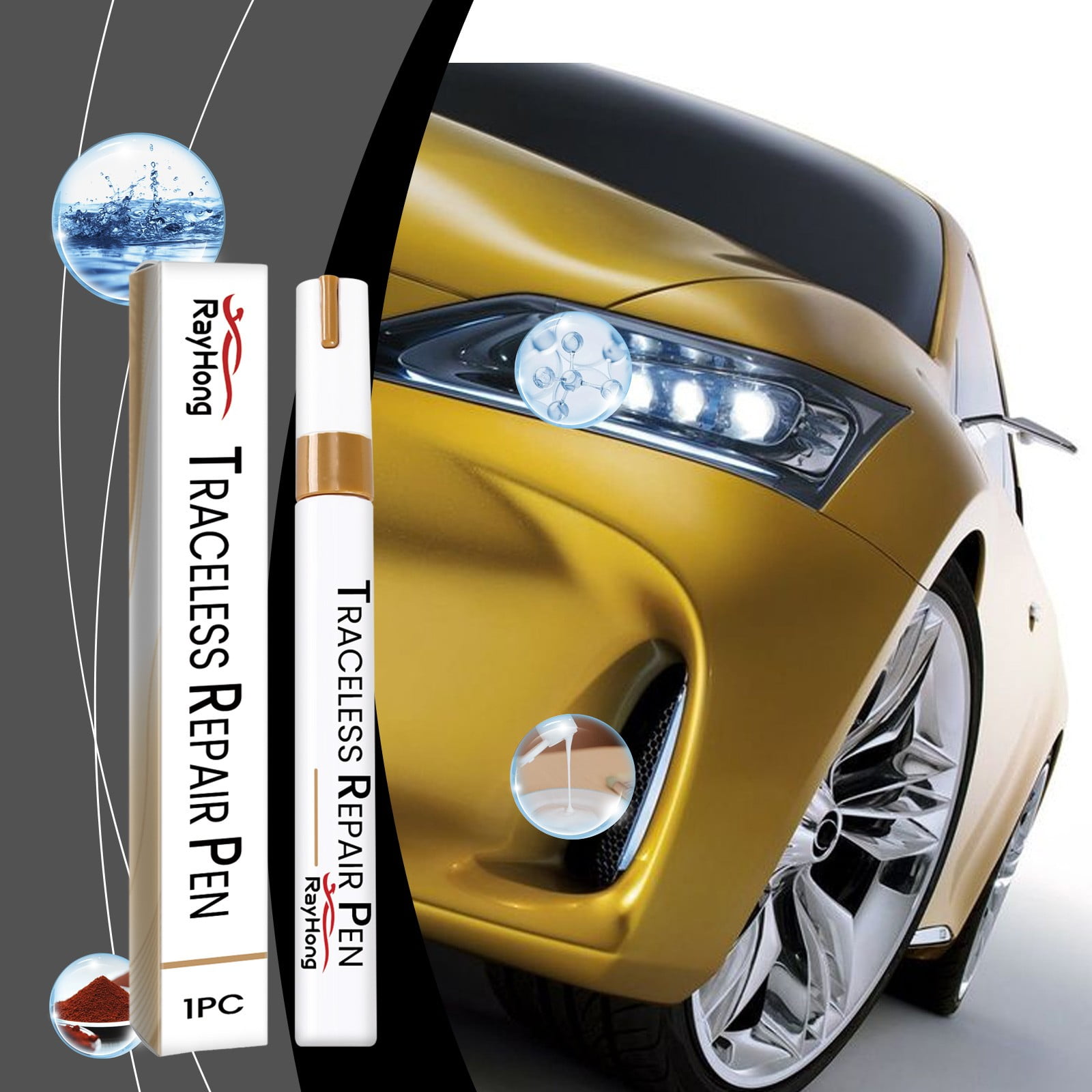 Vrorvz Car Paint Scratch Repair Pen 0.1 fl oz Fast Drying Touchup Kit ...